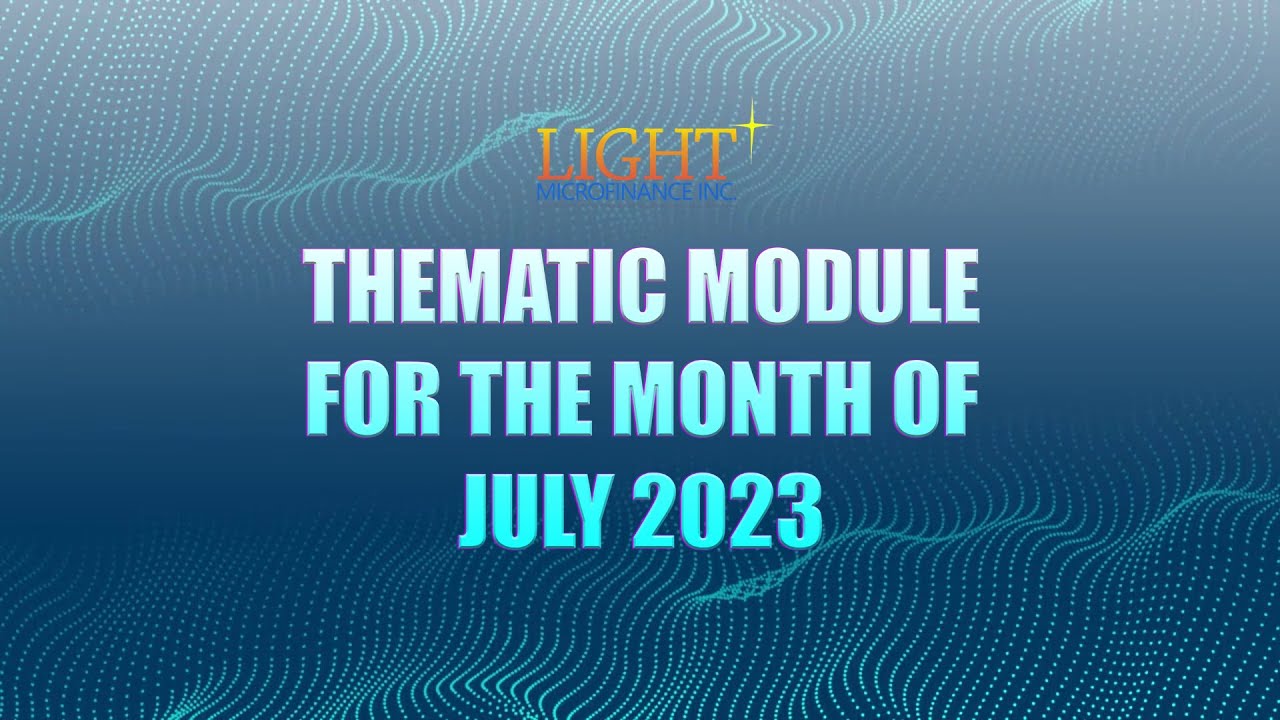 THEMATIC MODULE JULY 2023 - YouTube