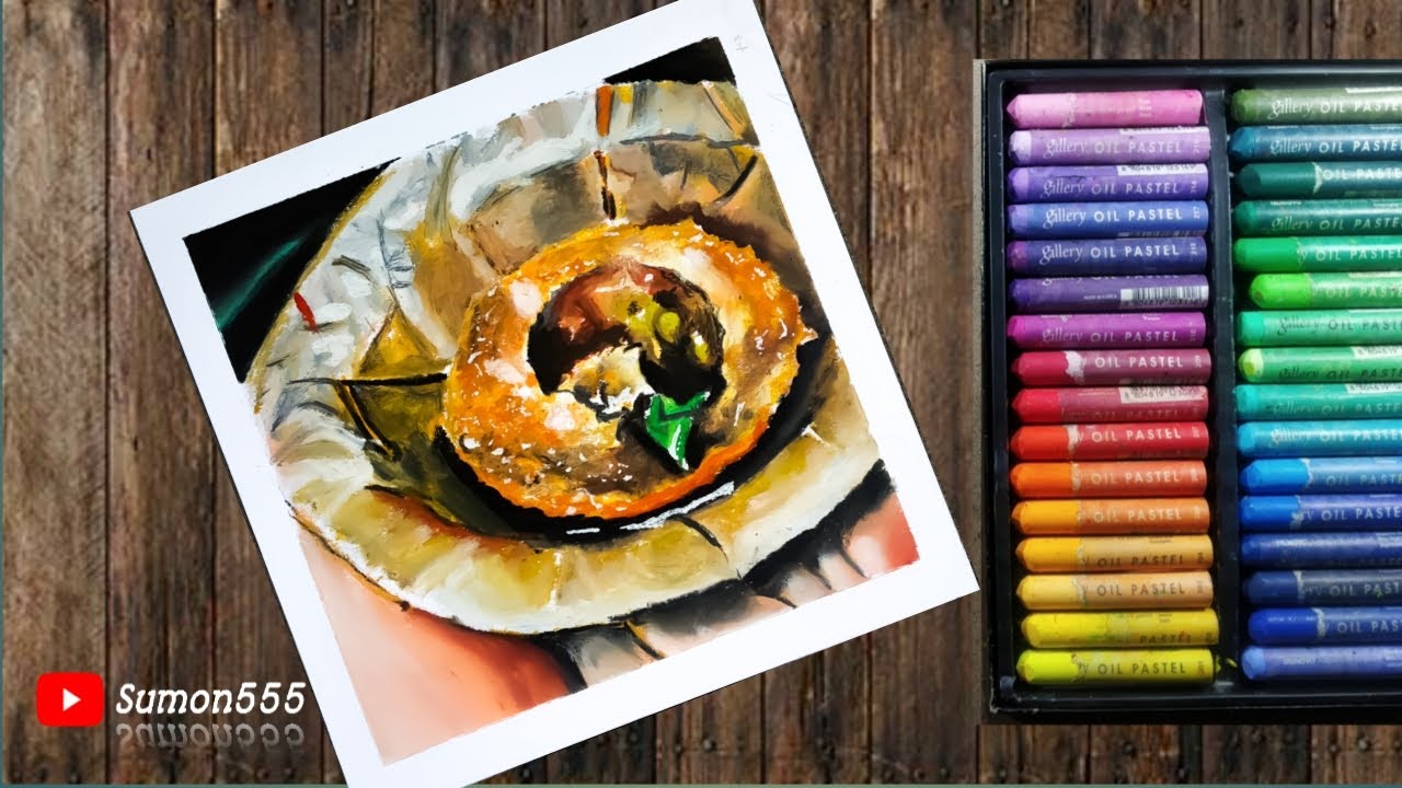 HOW TO DRAW PANIPURI / GOLGAPPA / FUCHKA || REALISTIC EASY OIL PASTEL ...