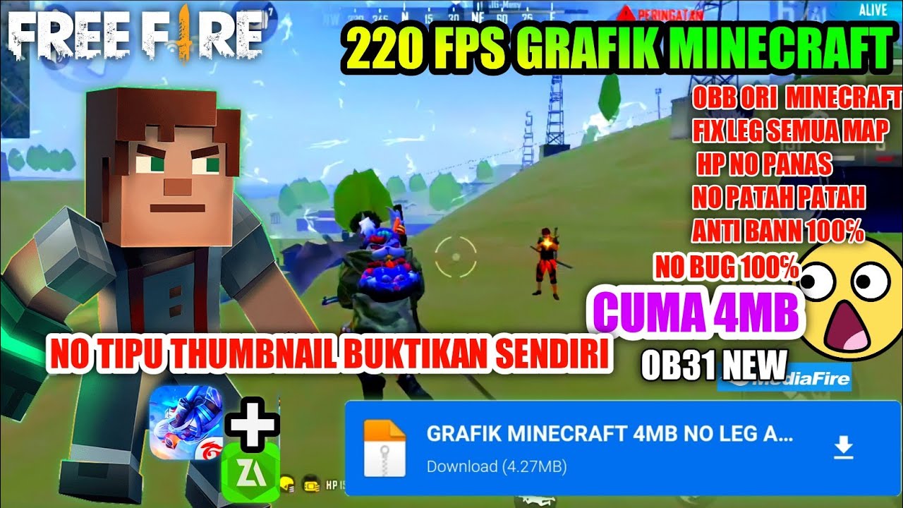 Fix leg grafik minecraft NEW OBB ORI ANTI BANN CUMA 4MB 220FPS ALL MAP ...