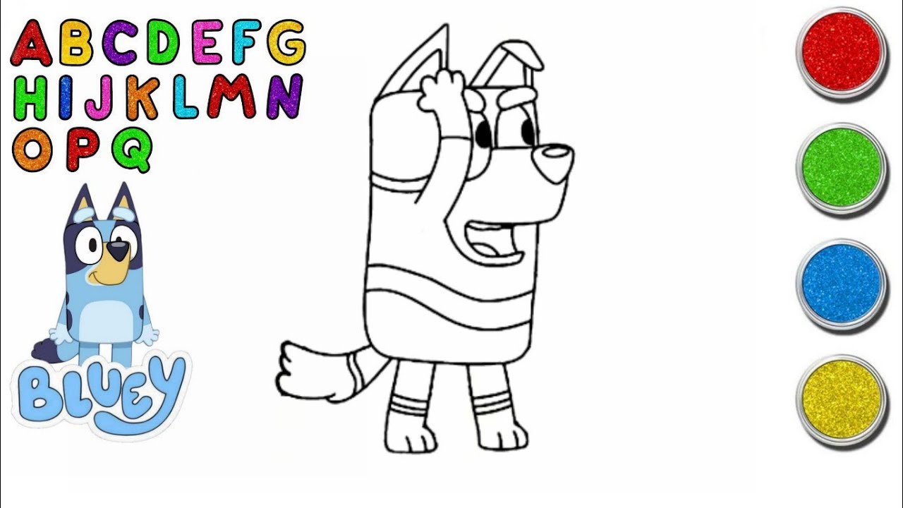 Learn to Draw Bluey Cozy Family Moments ☺️🧡 - YouTube