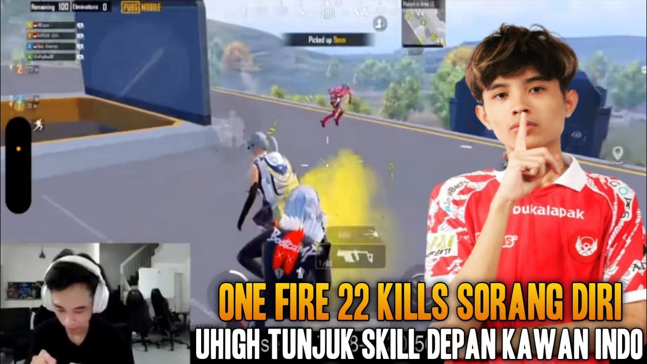 22 Kills Sorang Diri !! Sem9 Uhigh Tunjuk Skill Depan Kawan Indo | Pubg ...