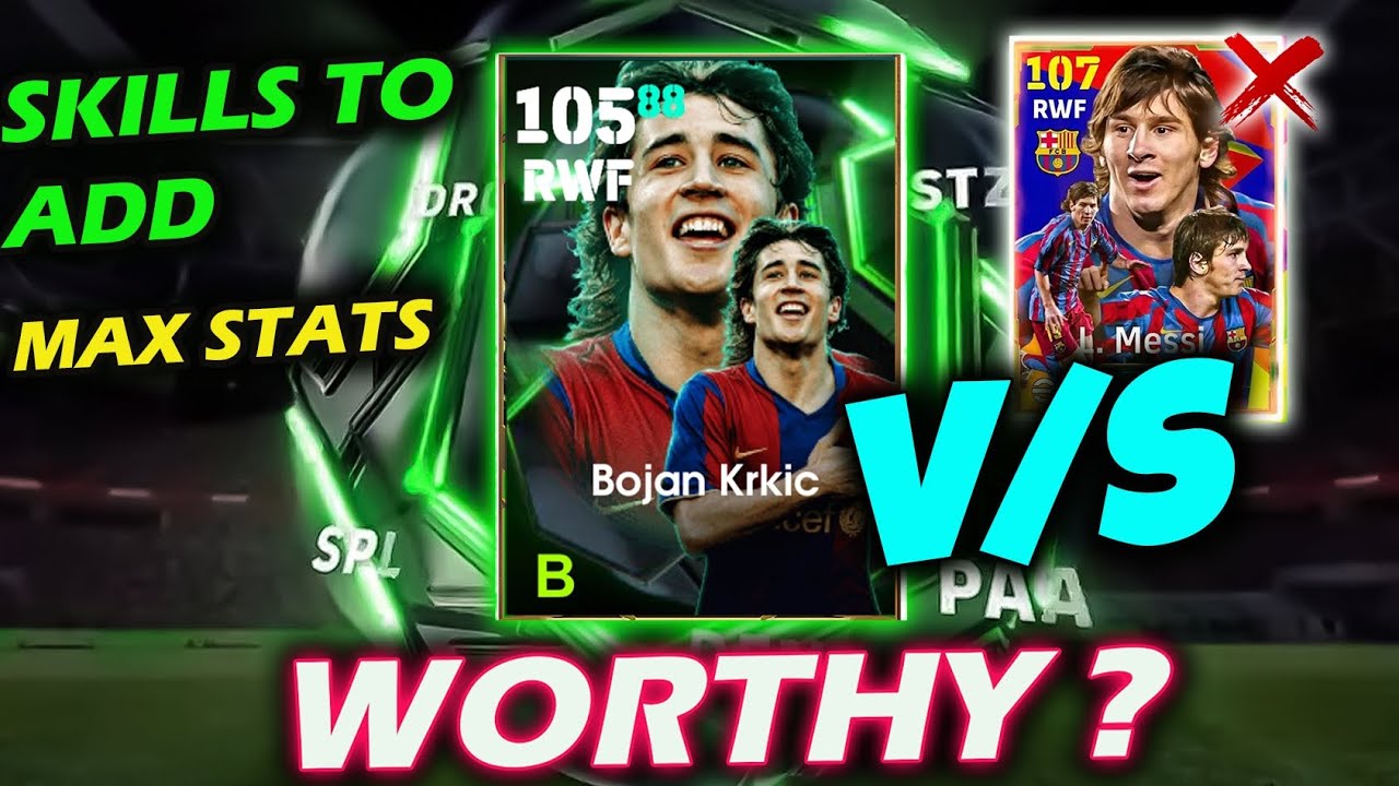 Bojan Krkic MONDAY Epic card in eFootball: STATS & MAX RATING Breakdown |efootball 2025 - YouTube