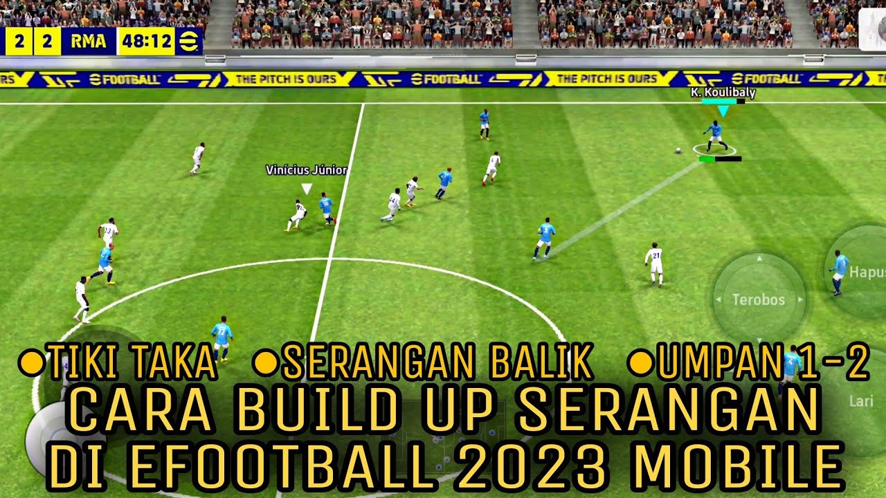 TUTORIAL CARA BUILD UP SERANGAN PAKAI FORMASI 3 BEK (3-2-4-1) DI EFOOTBALL 2023 MOBILE - YouTube