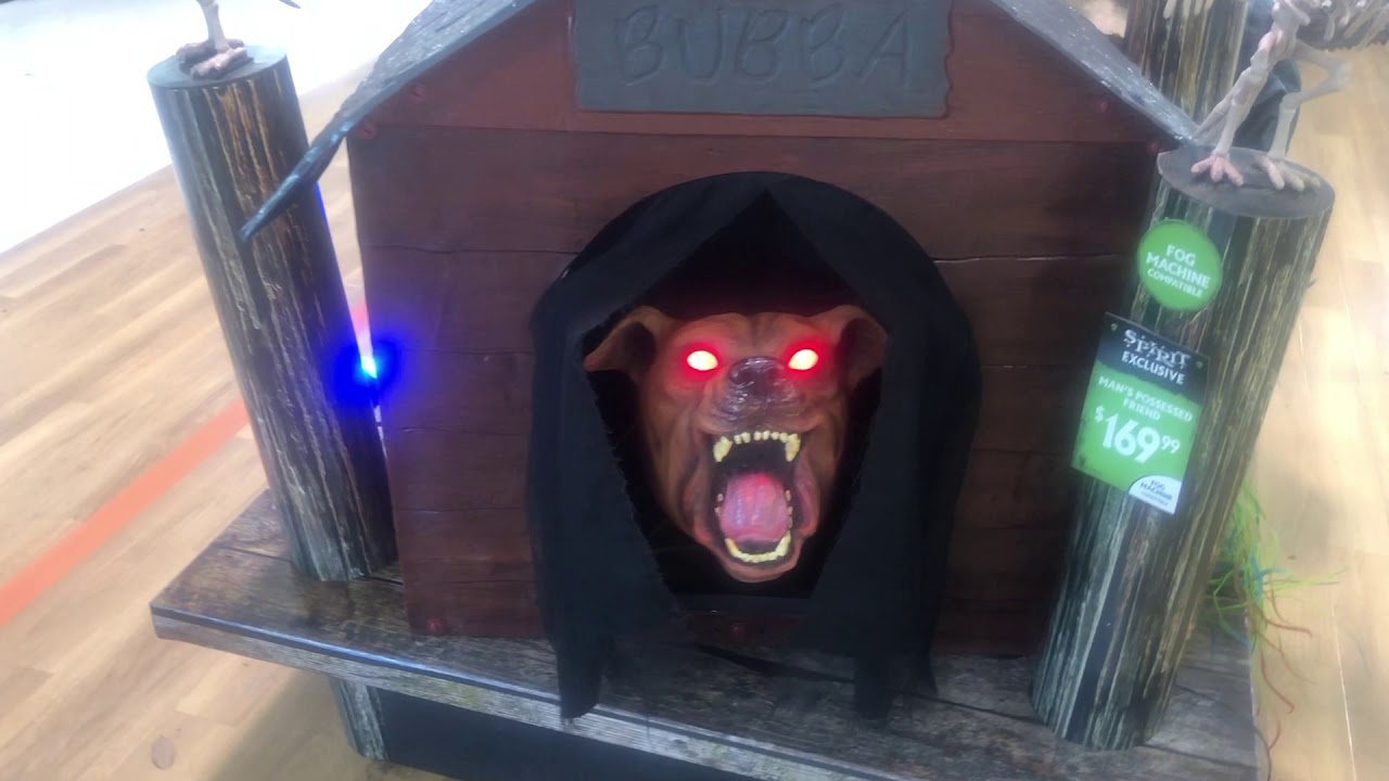 Spirit Halloween animated 2019 Man's possessed friend (Bubba) - YouTube