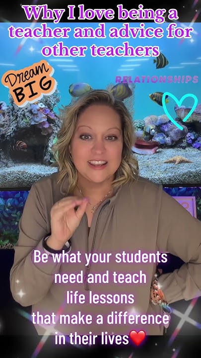 This is why I love being a teacher and advice for new teachers. ️ - YouTube