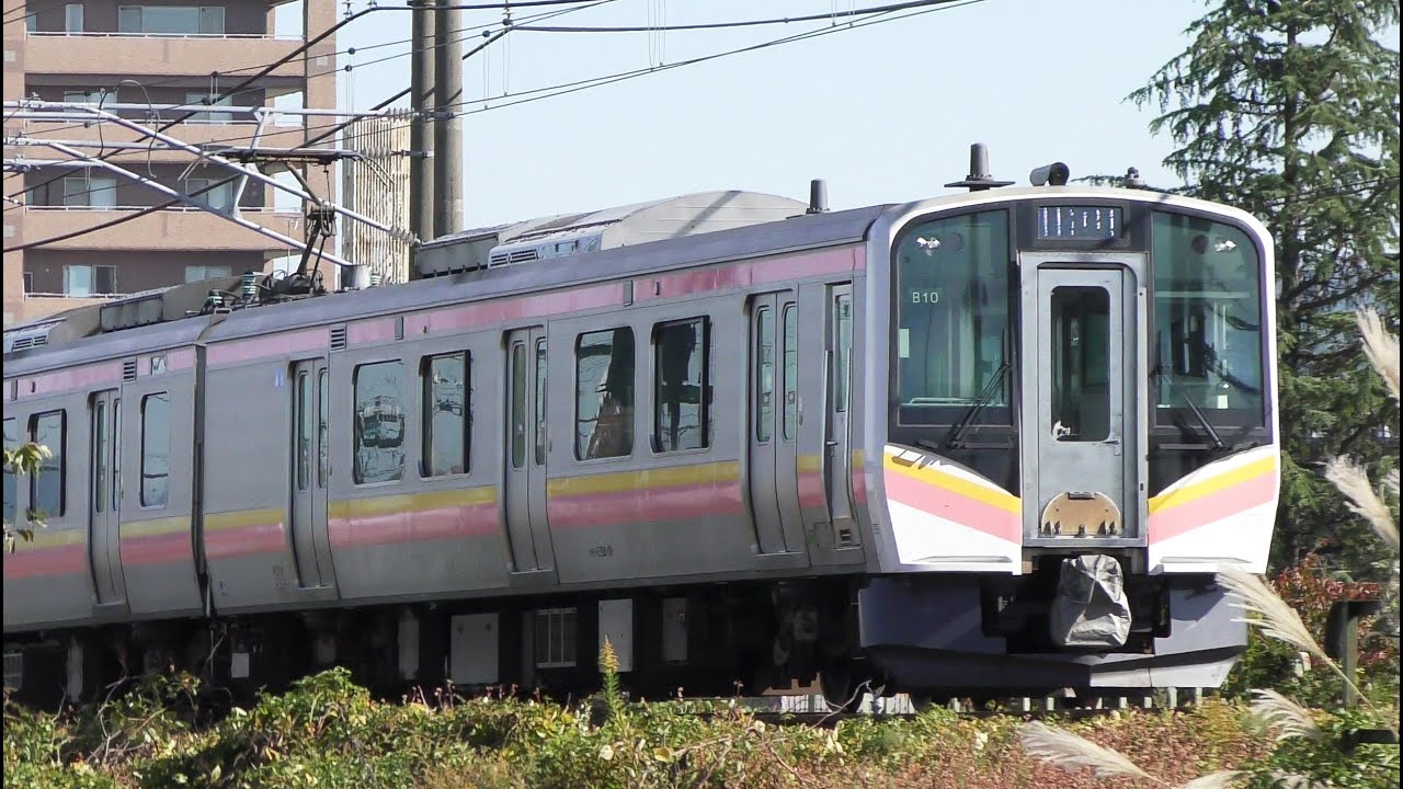 E129系B10編成【4K】信越本線上り普通長岡行き436M - YouTube