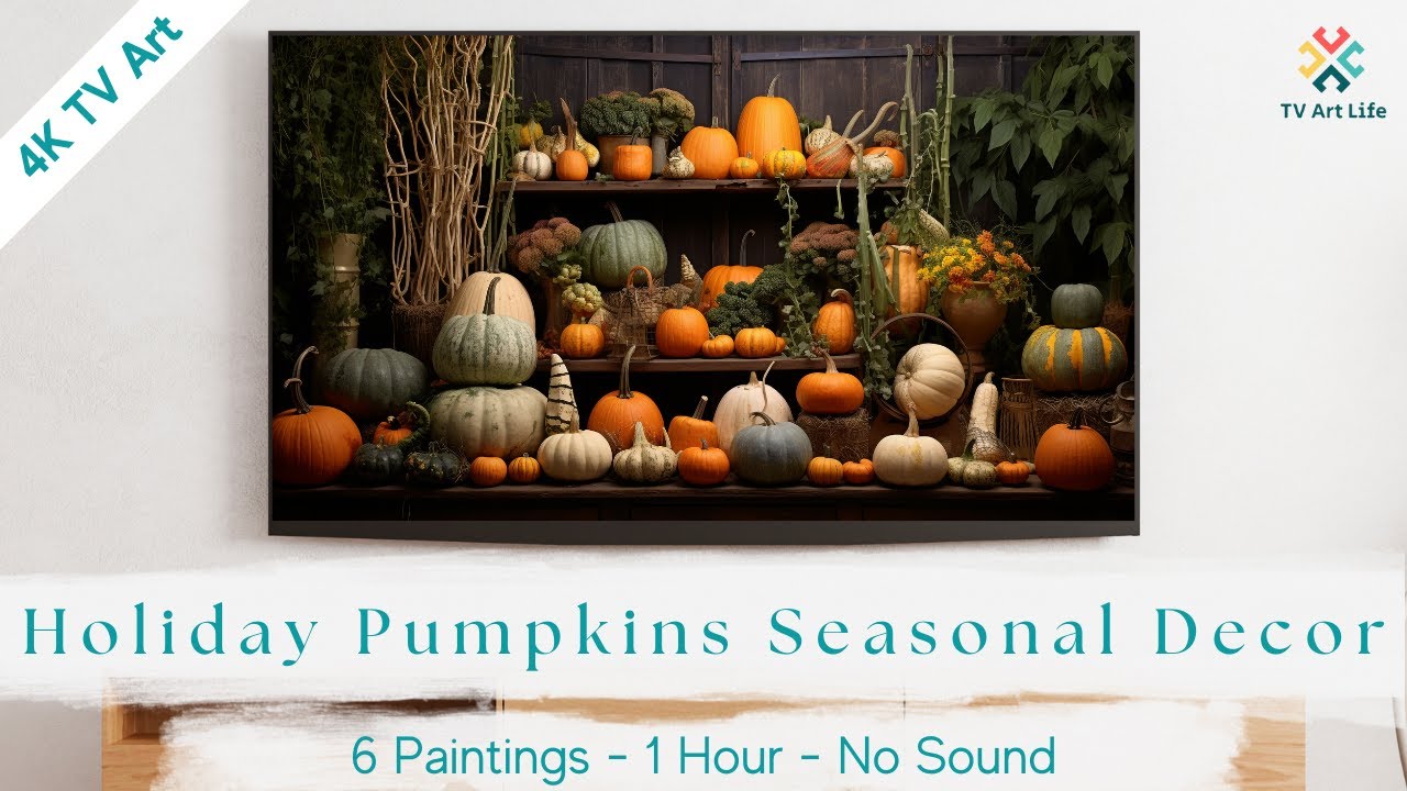 Seasonal Pumpkin Splendor for the Holidays | Fall Season | Frame TV Art ...