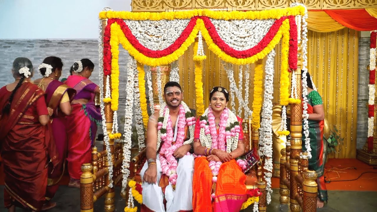 Wedding - Shruthi 💕 Ashwin Narayanan | 21-02-2022 7.00 am | EM EL EM Kalyana Mandapam ...