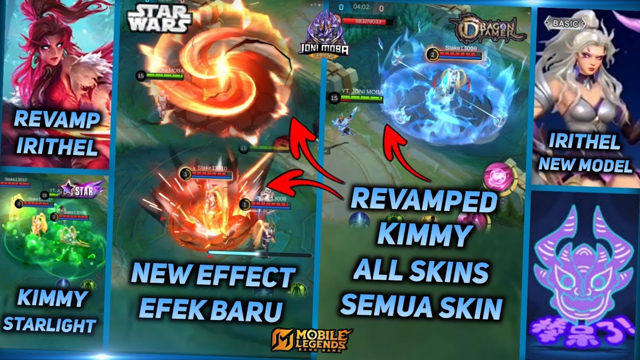 REVAMP KIMMY ALL SKINS, REVAMP IRITHEL MODEL, KIMMY STARWARS SKIN NEW ...