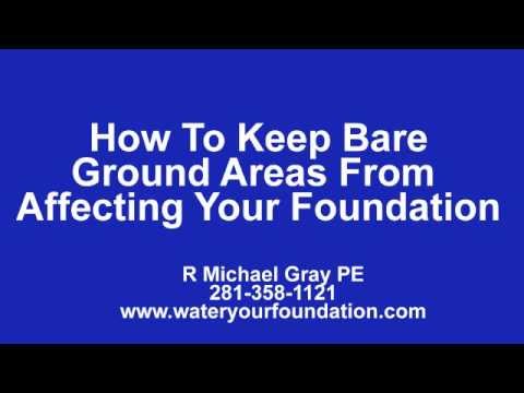 How To Manage Bare Ground Areas For Better Foundation Performance - YouTube