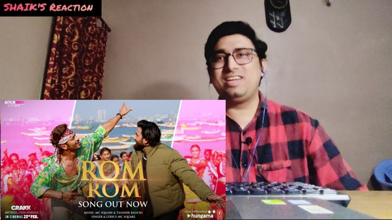 CRAKK: Rom Rom Song Reaction | MC SQUARE | Vidyut Jammwal - YouTube