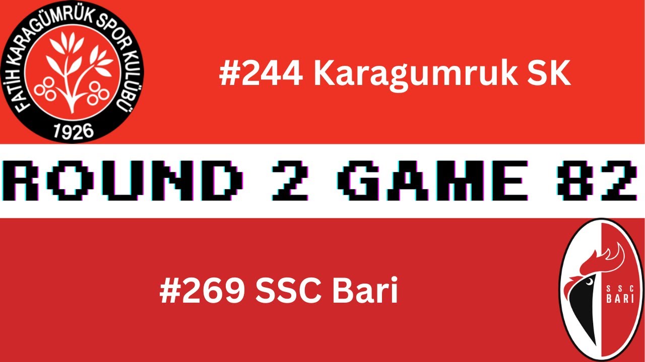 Round 2 Game 82 Karagumruk SK vs SSC Bari - YouTube