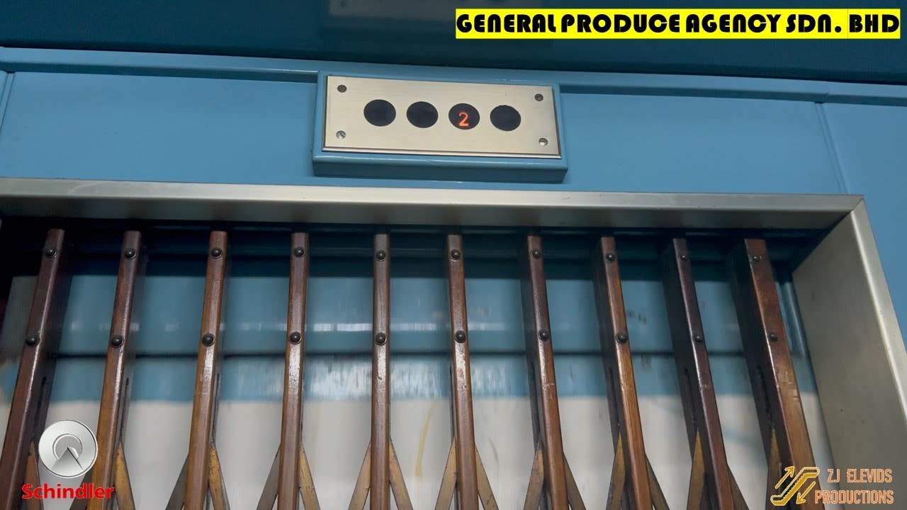 VINTAGE Schindler Elevator with Manual Doors at General Produce Agency ...
