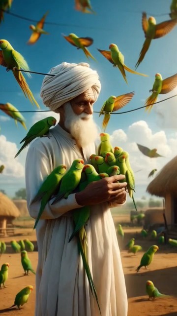 Green Parrot’s Egg Miracle 🥚 | Emotional Bird Story | #ai #pigeon # ...