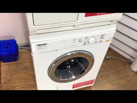 밀레세탁기 탈수영상 miele w2104 spin 1200rpm - YouTube