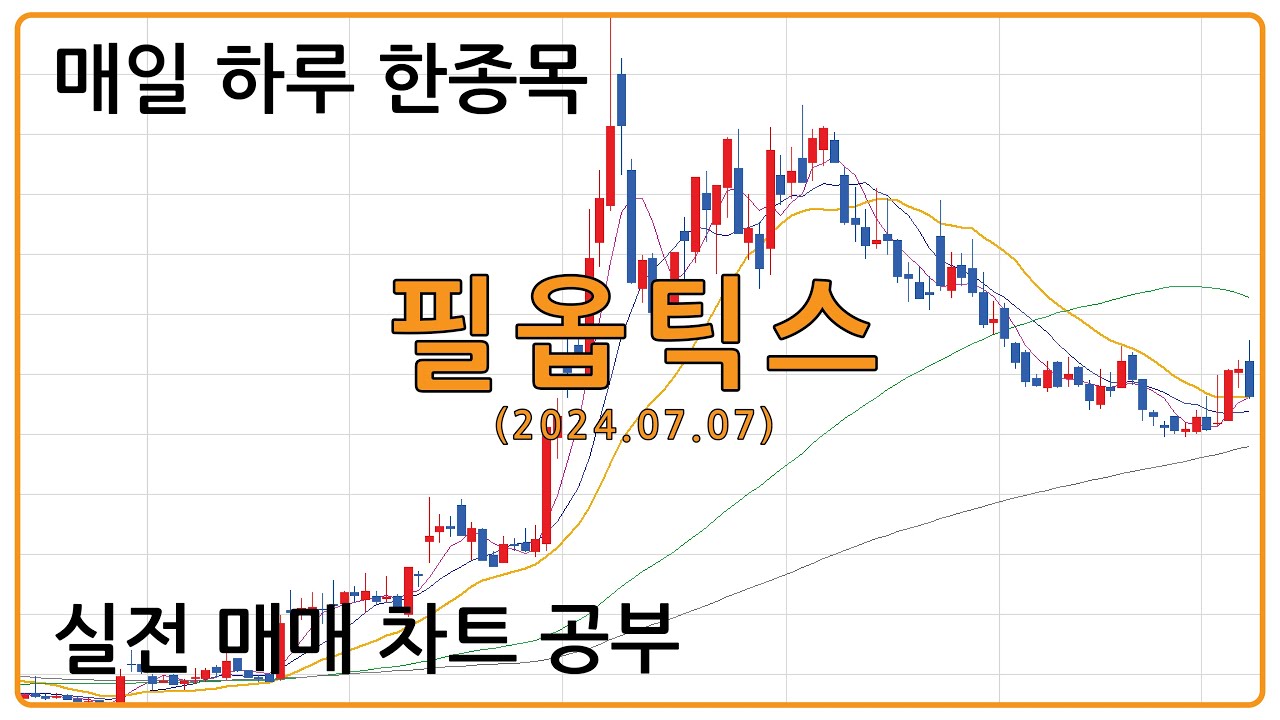 필옵틱스 주식 차트분석 테마주 투자 단타 단기매매 스윙 중장기 눌림목 개미 투자자 직장인 트레이딩