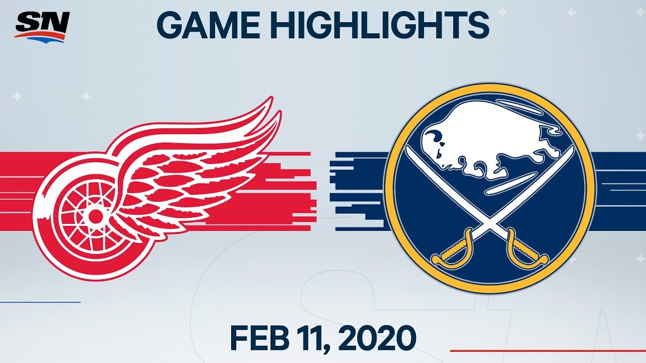 NHL Highlights | Red Wings vs. Sabres - Feb. 11, 2020 - YouTube