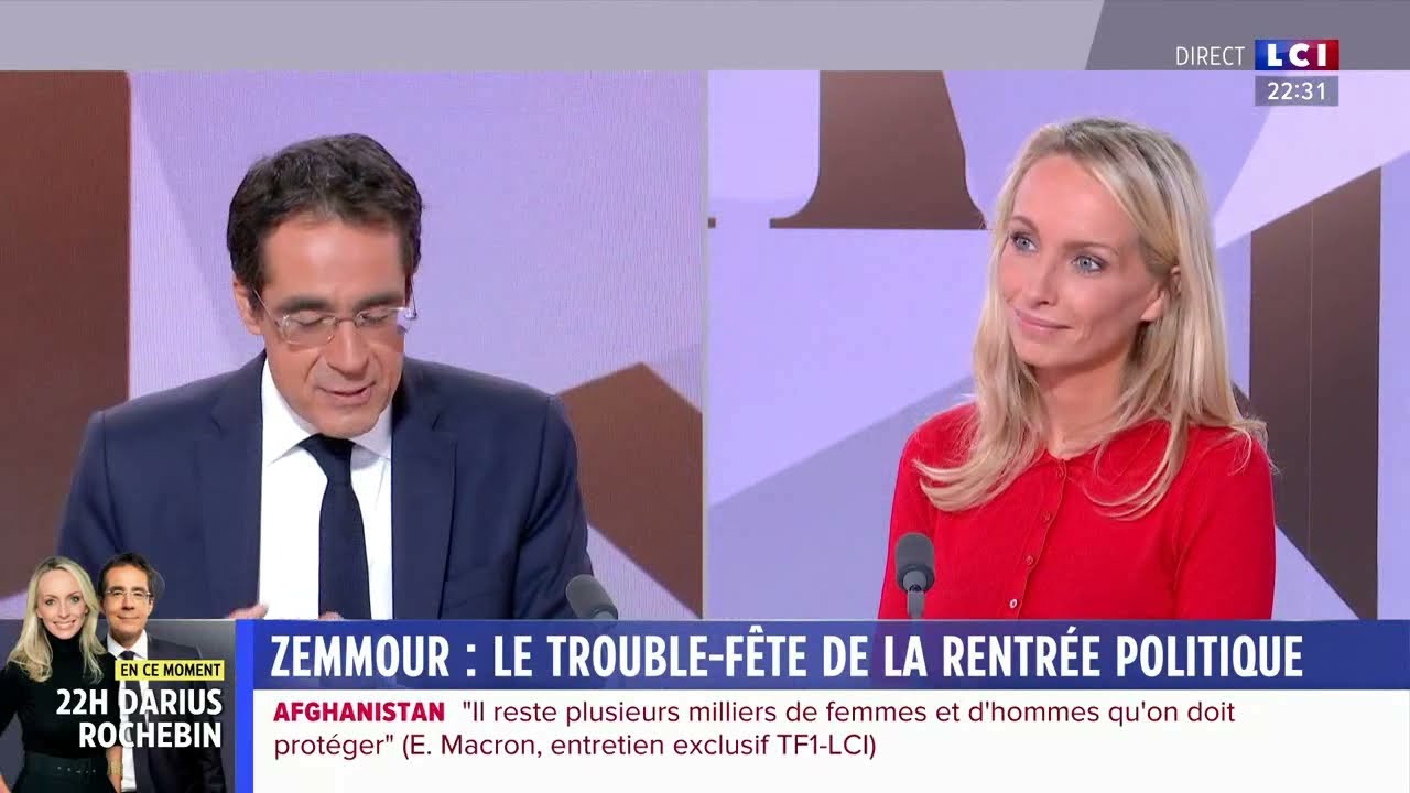 LCI | Début de l'édition de 22h30 • Darius Rochebin, Anne Seften ...