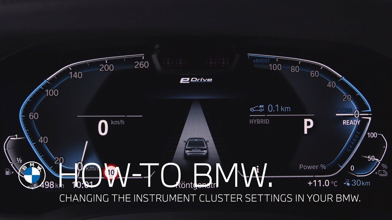 BMW - How to change the instrument cluster settings in your BMW – BMW ...