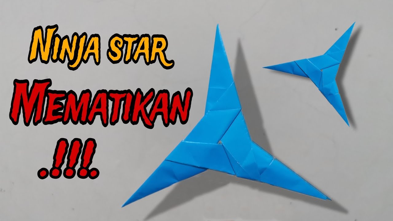 Cara membuat shuriken dari kertas origami | bikin kerajinan kertas ...