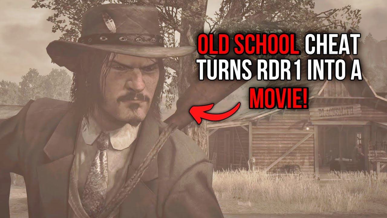 'Old School' cheat filter makes Rdr1 a classic movie | Rdr1 - YouTube