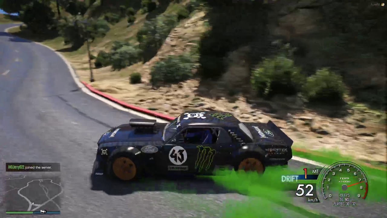 GTA 5 FiveM Reverse drift / No Name Drift servers - YouTube