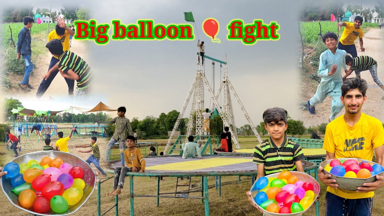 Water Balloon Fight 🎈\ Mela Main Balloon Fight \ Biggest Balloon Fight ...