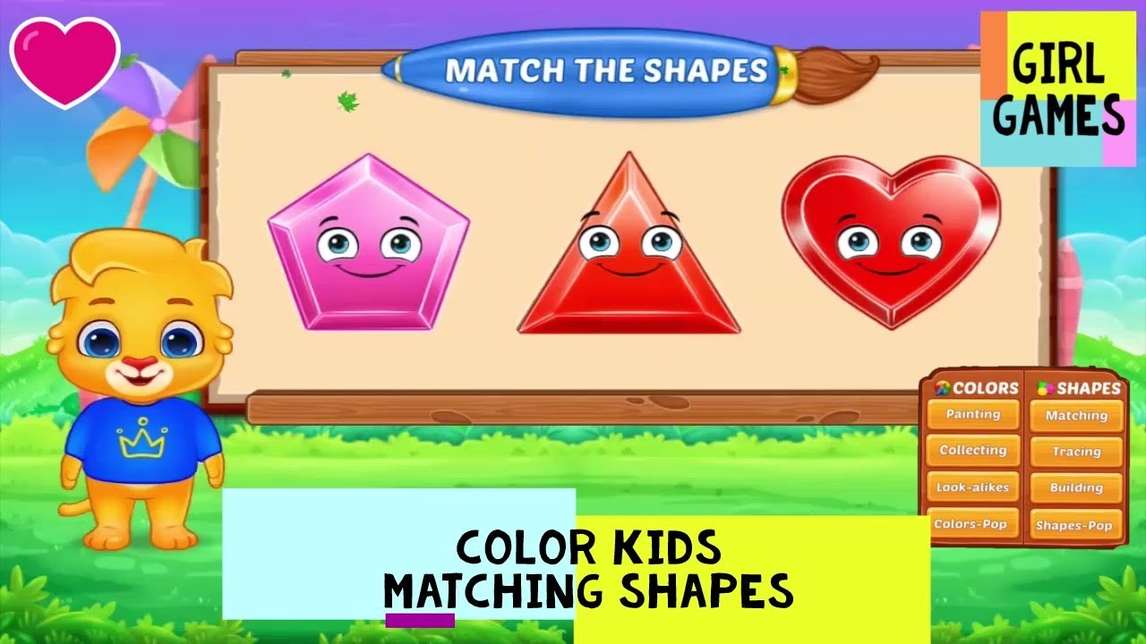 Color Kids Game Matching Shapes - Learning Shapes for Kids ...