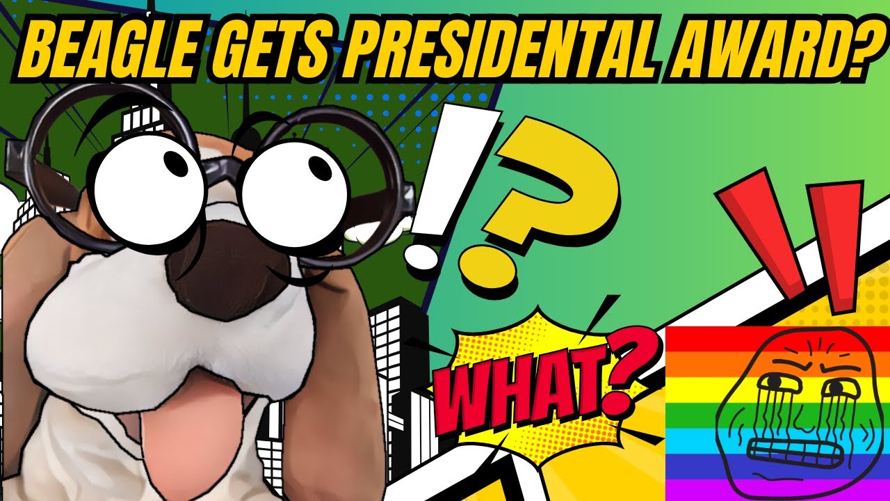 Champ The Beagle Gets Presidential Award - YouTube