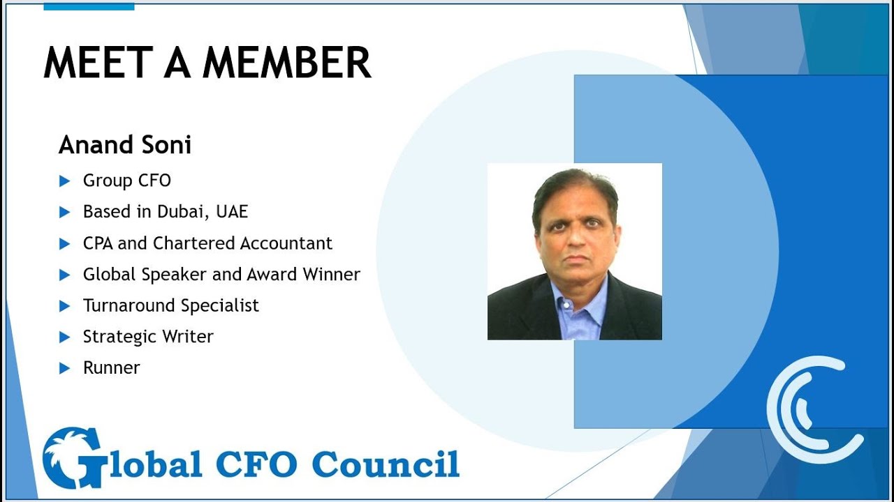 Global Meet A Member | Anand Soni - YouTube