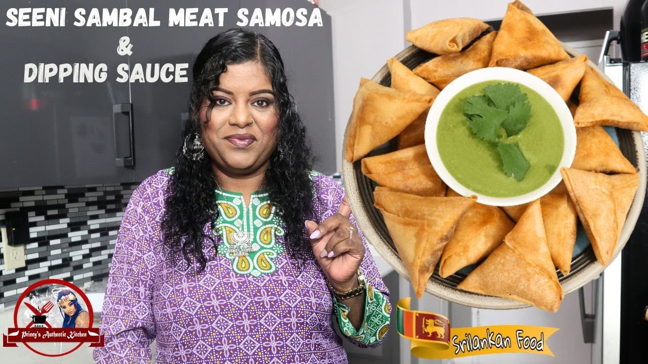 சமோசா / Seeni Sambal Chicken Samosa with dipping sauce - YouTube
