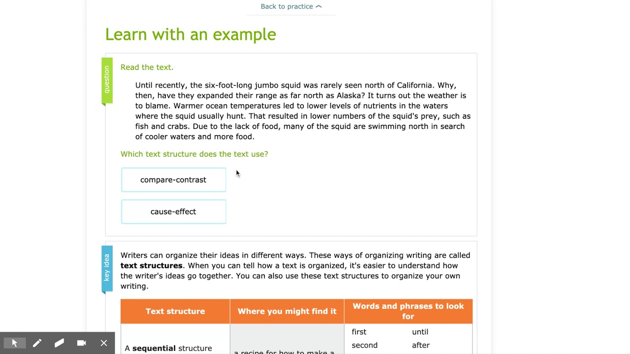 IXL | Identify text structures | 5th grade language arts - YouTube