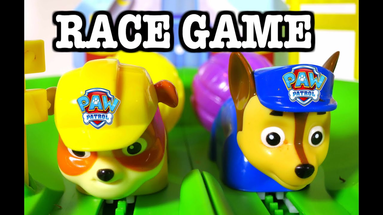 PAW PATROL "Pup Racers" Paw Patrol Game with Rubble & Chase - YouTube