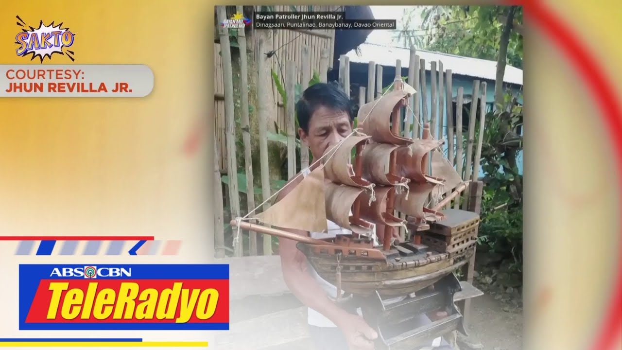 Artwork gawa sa bunot o coconut husk gawa ng mag-amang Jhun at Romulo ...