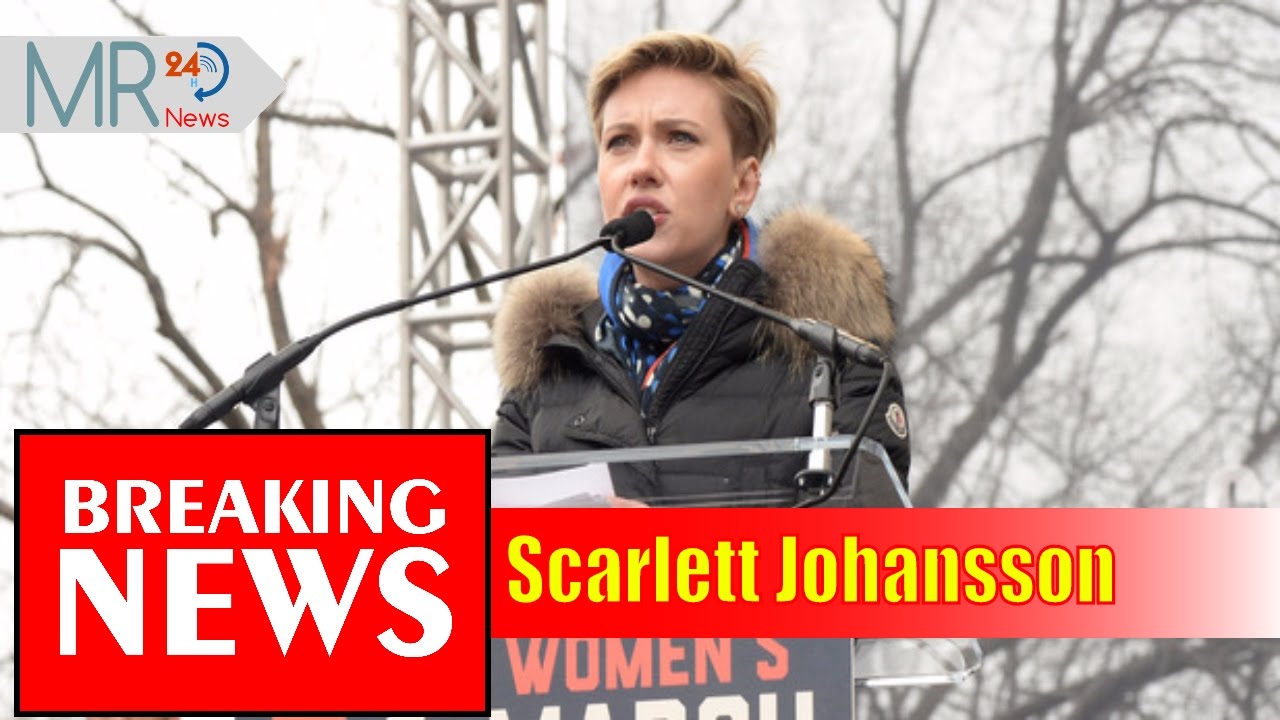 Scarlett Johansson | Scarlett Johansson fumes after her mic is cut off mid-speech - YouTube