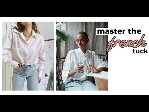 how to do a french tuck (or half tuck) - YouTube