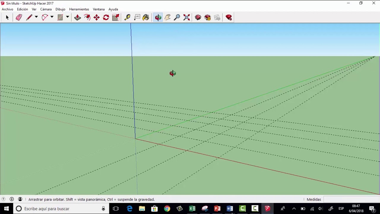 Megacursos Tutorial Sketchup Parte 4 Rotar Sobre Ejes Y