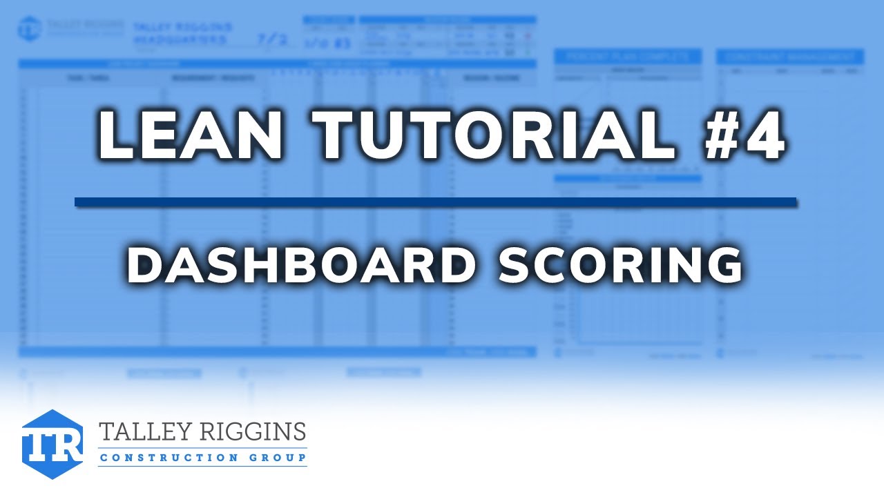 LEAN Video Tutorial Series #4 | Dashboard Scoring - YouTube