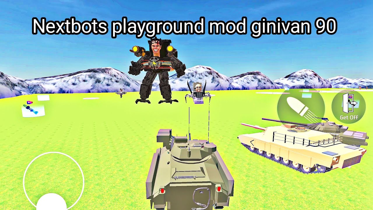 Nextbots playground mod ginivan 90 - YouTube