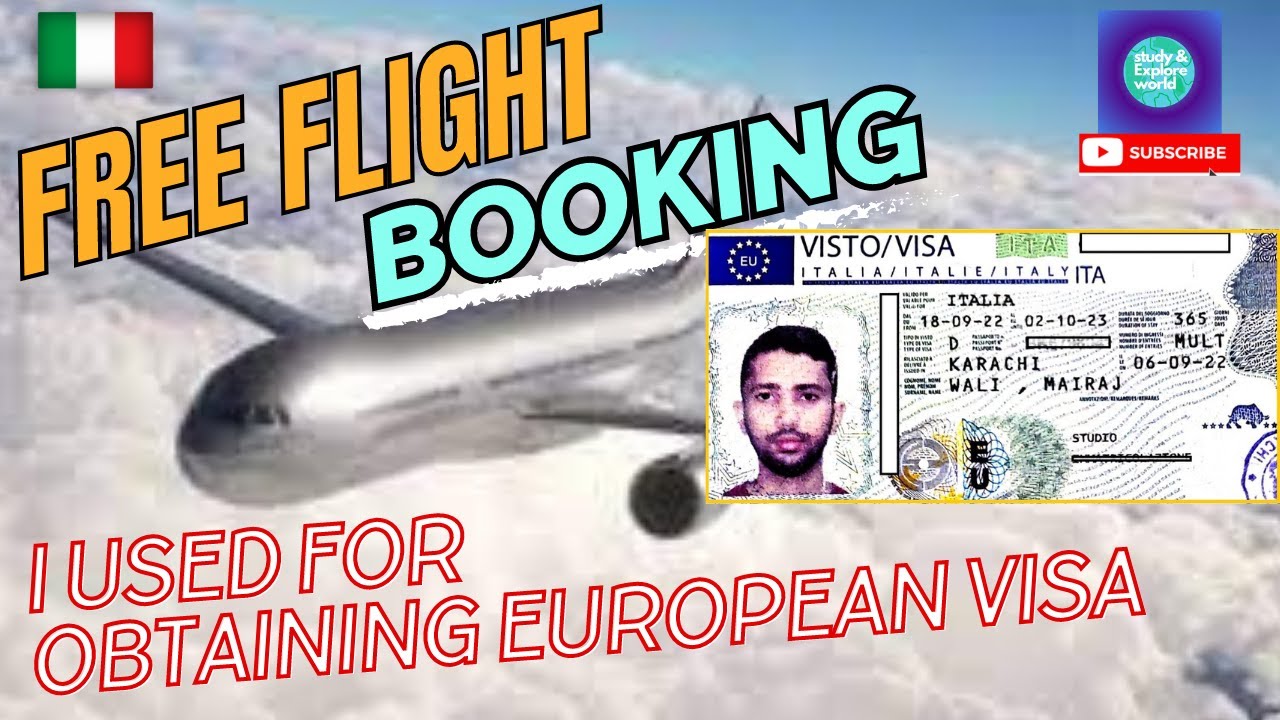 How I Booked FREE Dummy Flight for European Study Visa (Italy)? - YouTube