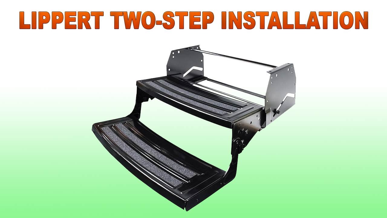 How to Install Lippert 2 Steps on a Raised RV Trailer - YouTube
