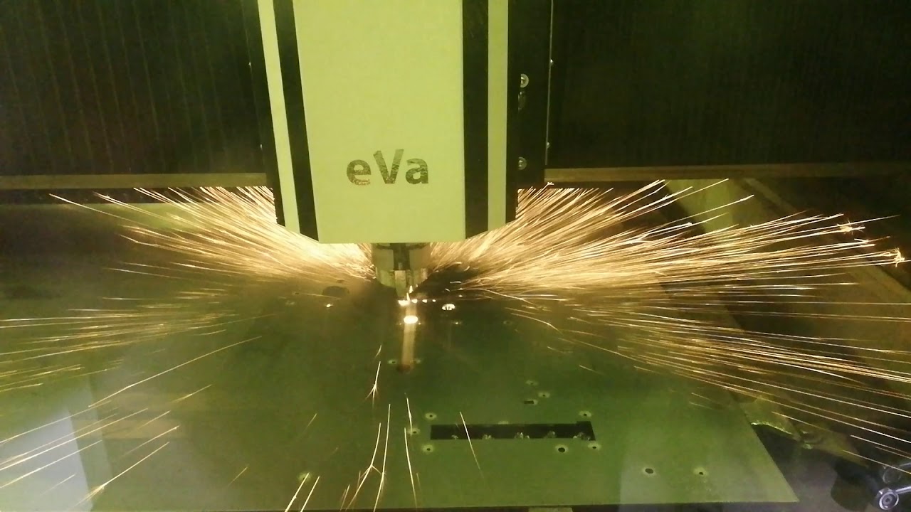 Eagle fiber laser 4kw - YouTube