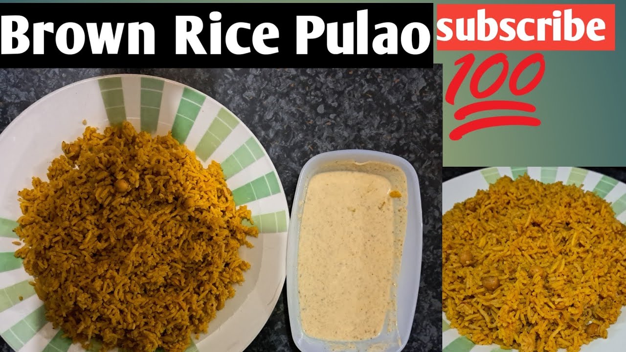 Brown Rice Pulao Recipe | By Nile KK co - YouTube