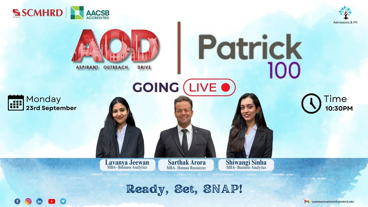 Get Ready SNAP - Live Session by SCMHRD AOD | Know all about SNAP and ...