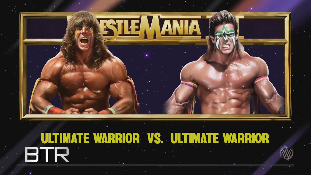 WWE 2K15 Mirror Match The Ultimate Warrior vs Ultimate Warrior 1988 ...