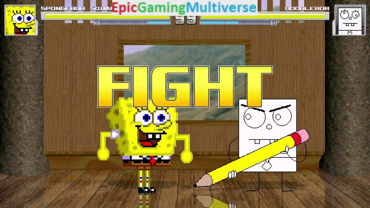 DoodleBob VS SpongeBob SquarePants On The Hardest Difficulty In A MUGEN ...