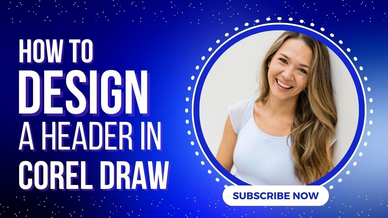 How to Design a Header in Corel draw - YouTube