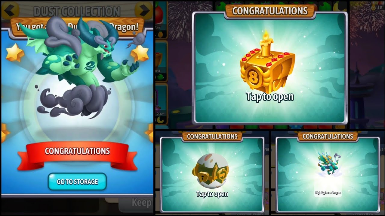 #594. Dragon city | Get a new Dust Dragon | Open a new 8th birthday ...