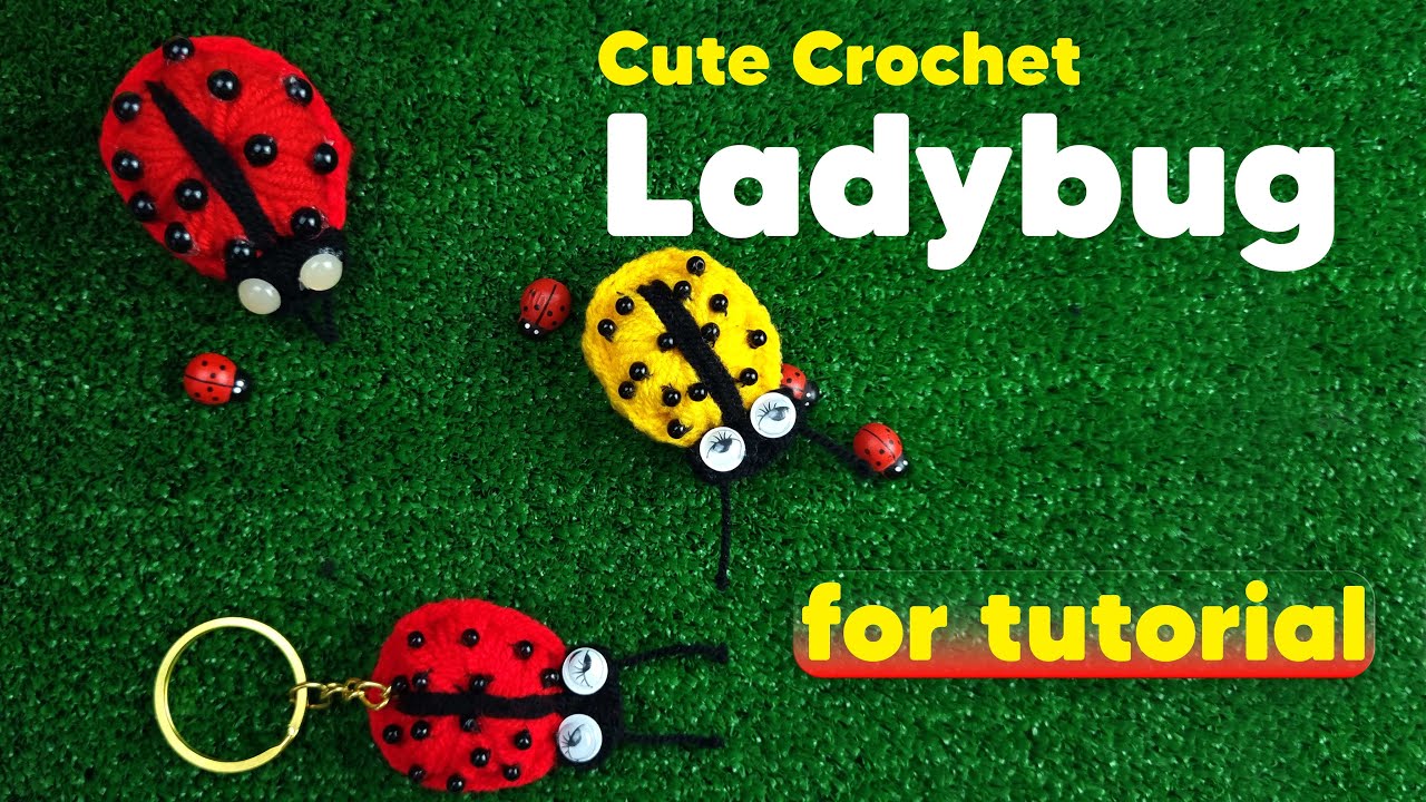 Wow! Super Idea for crochet Ladybugs. How to crochet the ladybugs ...
