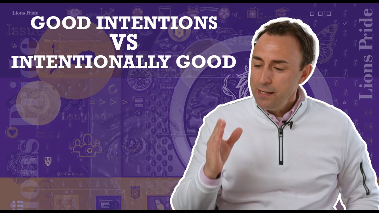 Good Intentions vs. Intentionally Good w/ Chad Reyes - YouTube
